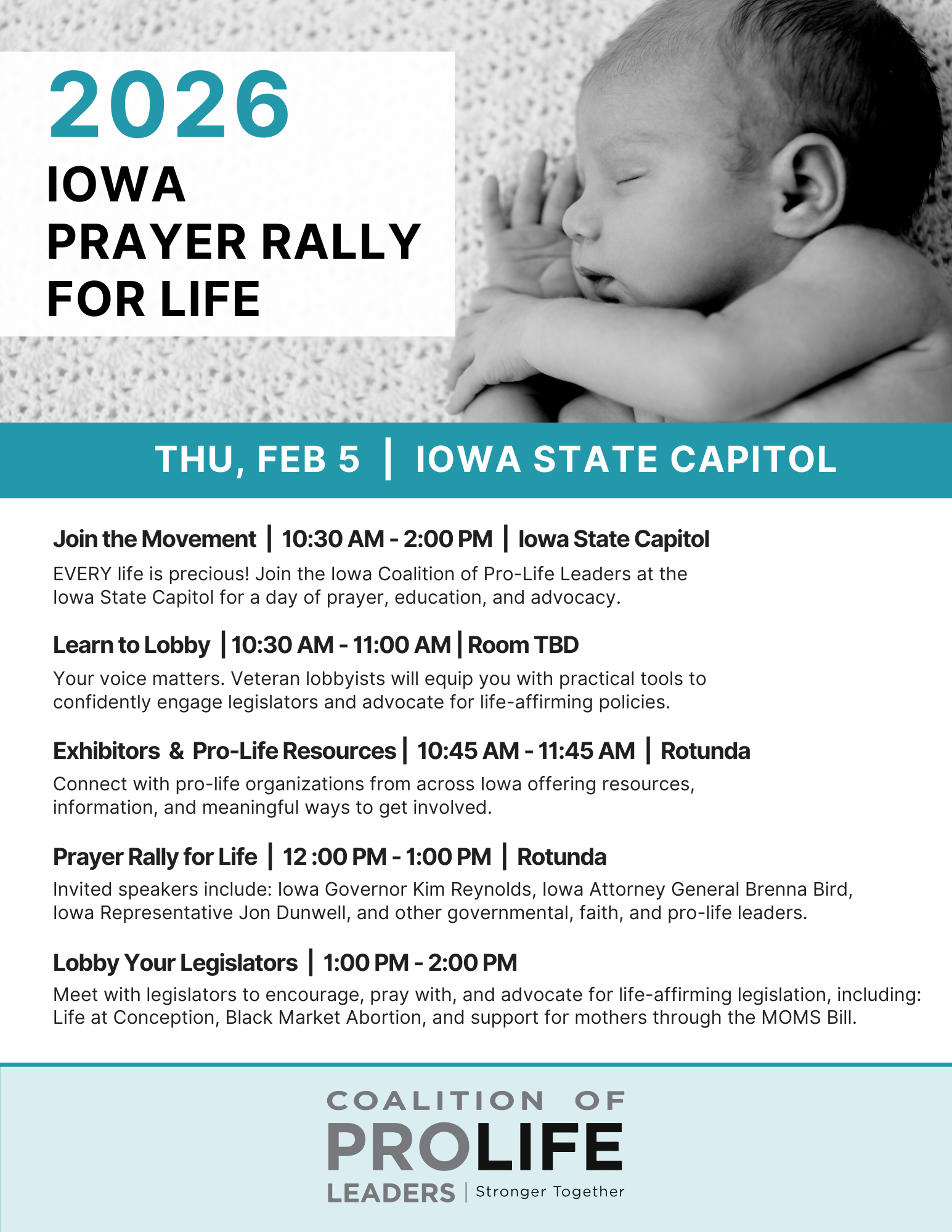 2026 Prayer Rally Flyer - Lutheran Family Service